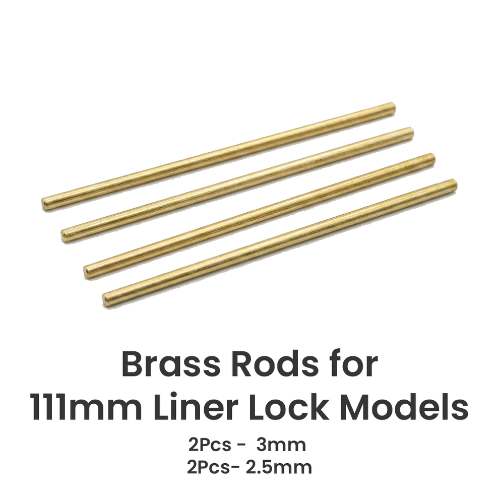 111mm Liner Lock Models Brass Rods Rivets Pins Axles Replacement DIY S ...