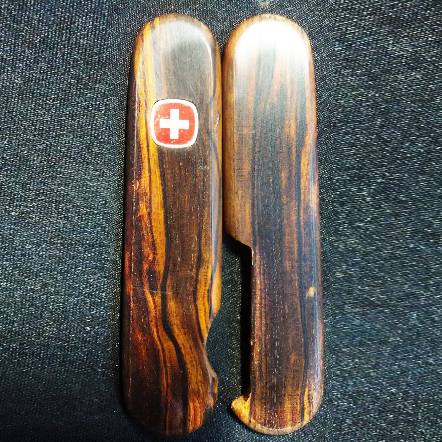 85mm Wenger Swiss Army Knife Scale Handle Desert Ironwood – SAK Parts